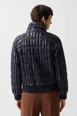 Bogner Sherry Quilted Jacket With Stand Collar And Zip-up Closure