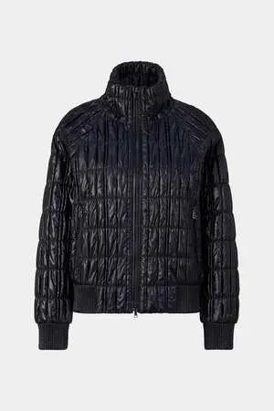 Bogner Sherry Quilted Jacket With Stand Collar And Zip-up Closure