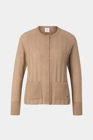 Bogner Tanja Virgin Wool Cashmere Cardigan - Camel