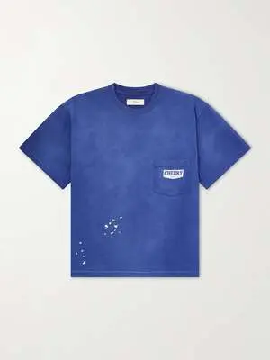 CHERRY LOS ANGELES Paint-splattered Cotton-jersey T-shirt