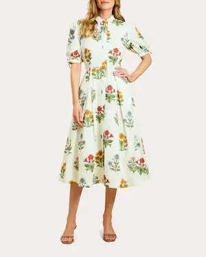 Mandarin Collar Day Dresses