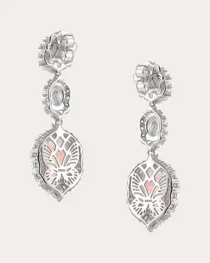 ANABELA CHAN Diamond & Sky Opal Cabochon Drop Earrings