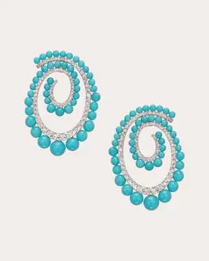 ANABELA CHAN Petite Vortex Drop Earrings - Blue