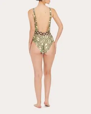 AGUACLARA Le Bedouine Belted One-piece Swimsuit