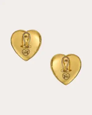 ANABELA CHAN Heart Stud Earrings With Regenerative™ Turquoise