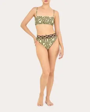 AGUACLARA Le Bedouine High-rise Bikini Bottoms
