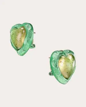ANABELA CHAN Heart Stud Earrings
