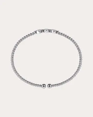 GABRIEL & CO. Diamond & 14k White Gold Bujukan Hexagon Cuff