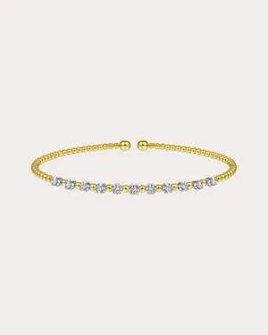 Gabriel & Co. Diamond & Two-tone Bujukan Split Cuff - Yellow