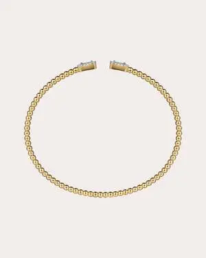 Gabriel & Co. Diamond Baguette Cuff Bracelet