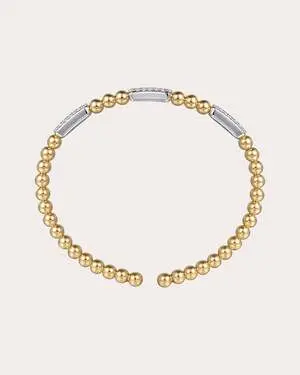 GABRIEL & CO. Diamond & 14k Bujukan Three Station Cuff