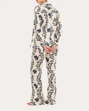 AGUACLARA Dynastie Royale Cotton Silk Pull-on Pants