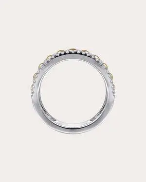 GABRIEL & CO. Diamond & Two-tone Bujukan Wide Band Ring