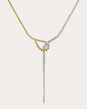 Gabriel & Co. Diamond & 14k Bujukan Lariat Necklace - Yellow