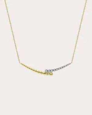 Gabriel & Co. Diamond & 14k Bujukan Bar Necklace
