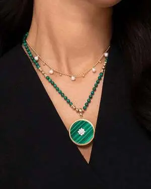 GABRIEL & CO. Pearl & 14k Bujukan Droplet Necklace