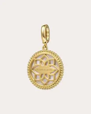 GABRIEL & CO. Mother Of Pearl Compass Medallion