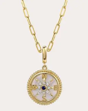 GABRIEL & CO. Mother Of Pearl Compass Medallion