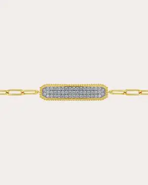 GABRIEL & CO. Diamond & 14k Yellow Bar Bracelet