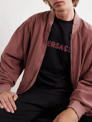 Versace Logo-detailed Cotton-jersey T-shirt