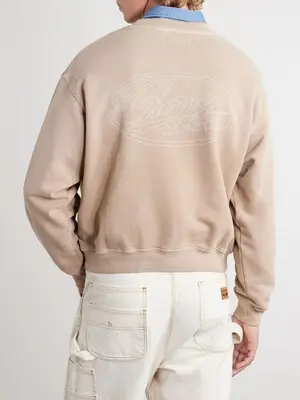 CHERRY LOS ANGELES Embroidered Cotton-jersey Sweater