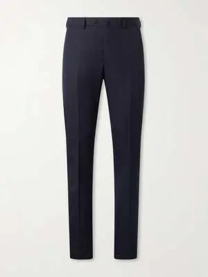 Caruso Straight-leg Twill Suit Trousers