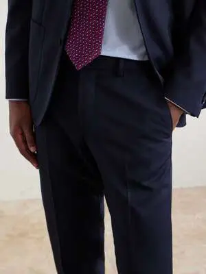 Caruso Straight-leg Twill Suit Trousers