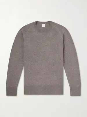 Eleventy Wool Crew Neck Sweater - Brown