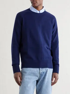 Eleventy Wool Crewneck Sweater - Blue