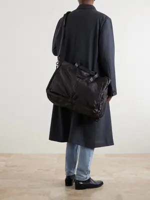Officine Creative Helmet 056' Full-grain Leather Weekender Bag