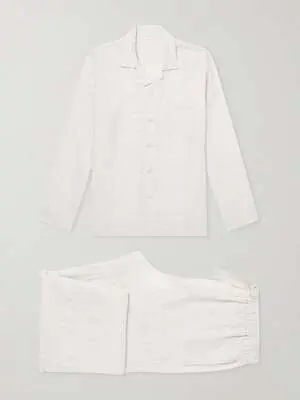 Derek Rose Milan 31 Printed Linen Pyjama Set