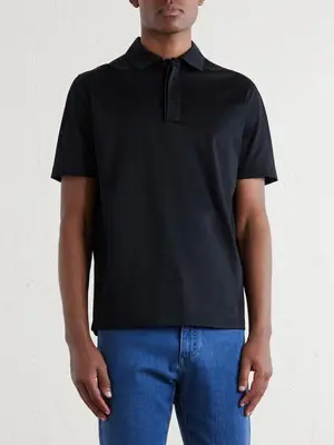 Canali Cotton-jersey Polo Shirt
