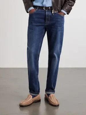 Brunello Cucinelli Woven Leather Loafers