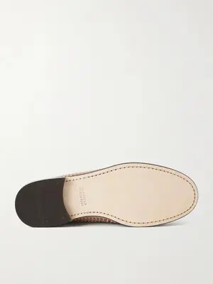 Brunello Cucinelli Woven Leather Loafers