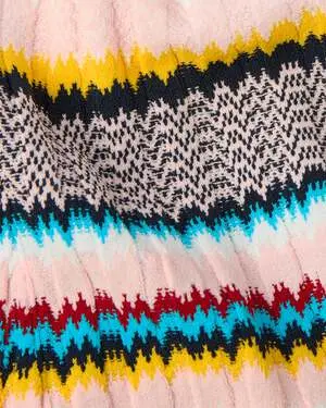 Casablanca Knit Chevron Mini Skirt