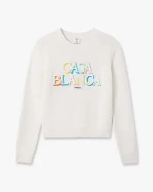 Casablanca Stacked Logo Crew Neck Jumper