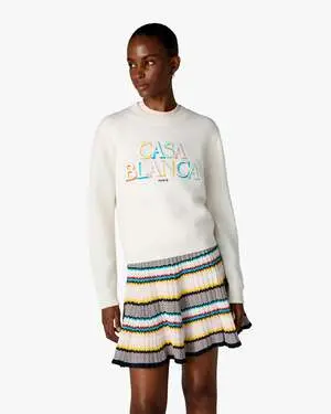 Casablanca Stacked Logo Crew Neck Jumper