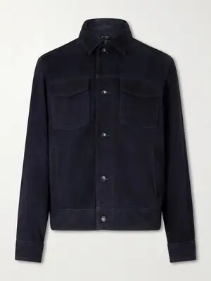 Rag & Bone Suede Trucker Jacket