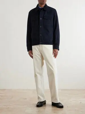 Rag & Bone Suede Trucker Jacket