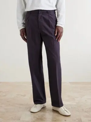 Auralee Cotton Drawstring Trousers