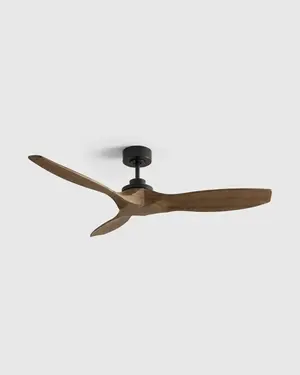 Quince Transitional Wood Blade Ceiling Fan - Honey/black