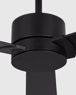 Quince Minimalist Wood Blade Ceiling Fan, Size - Black