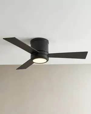 Quince Simple Metal Hugger Led Ceiling Fan, Size