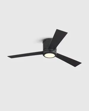 Quince Simple Metal Hugger Led Ceiling Fan, Size