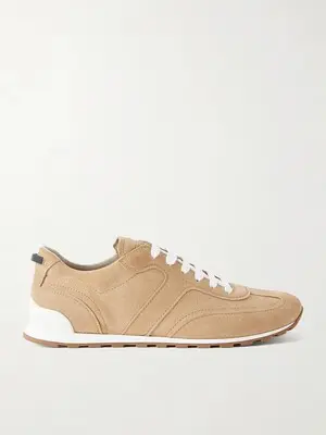Brunello Cucinelli Embellished Suede Sneakers
