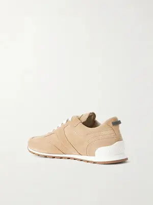Brunello Cucinelli Embellished Suede Sneakers