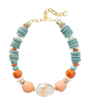 LIZZIE FORTUNATO Neptune Gold-plated Stone Necklace - Multi