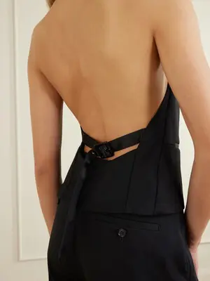Alexander McQueen Halterneck Wool Tank