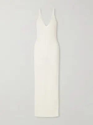 Balmain Crocheted Maxi Dress - Neutrals
