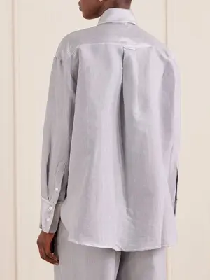 TWP Big Joe" Striped Cotton-blend Shirt